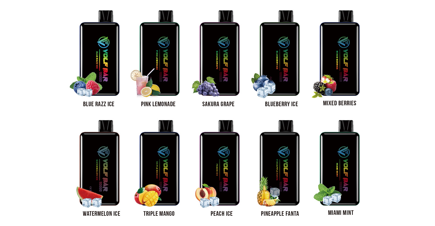 VB 20000 Rechargeable Disposable Vape with full screen | Volf Bar